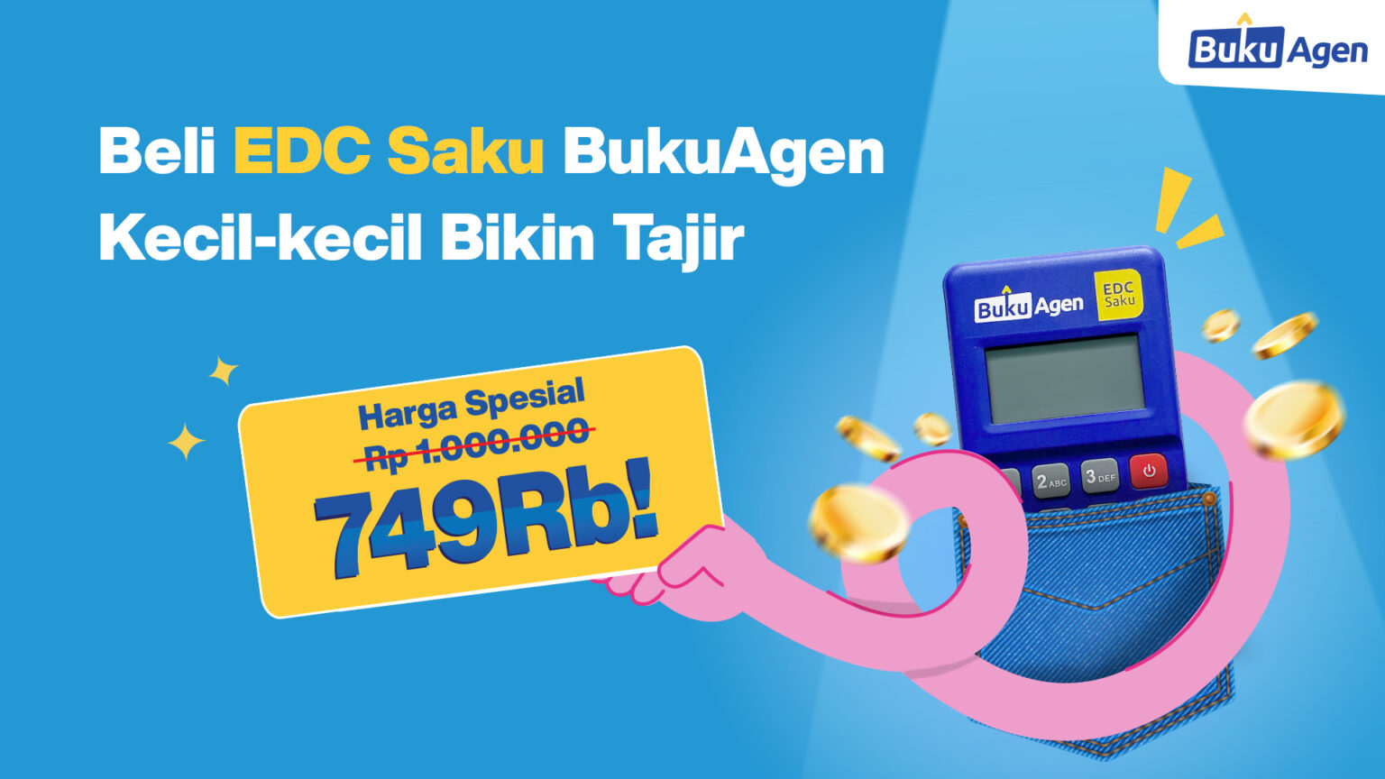 Merdeka Tambah Cuan dengan EDC Saku BukuAgen